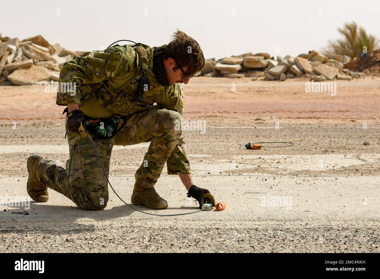 U.S. Air Force Staff Sgt. Tyler Boyd, an Explosive Ordnance Disposal ...
