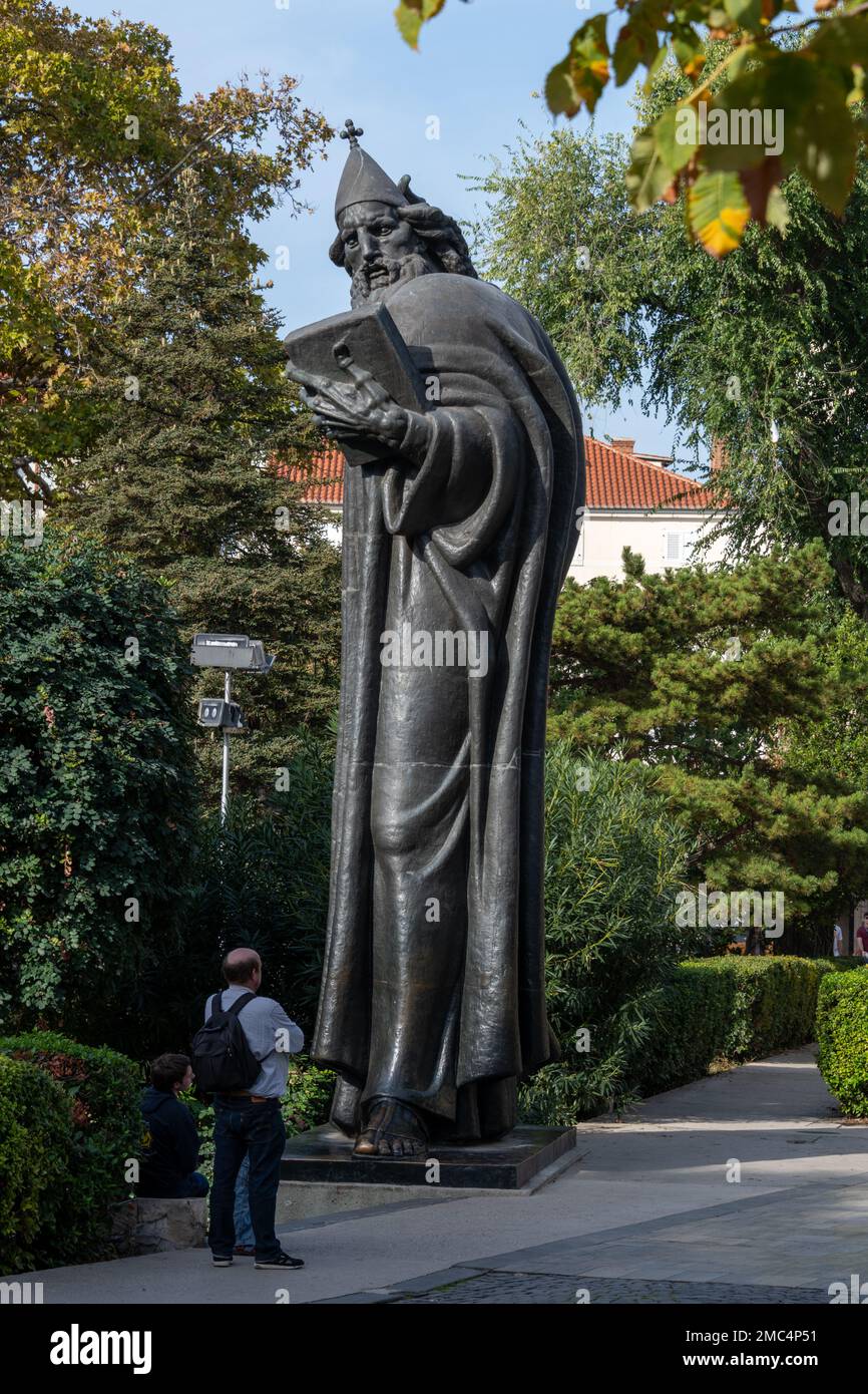 Statue of Gregory of Nin, Medieval Bishop of Nin, Split, Croatia Stock ...