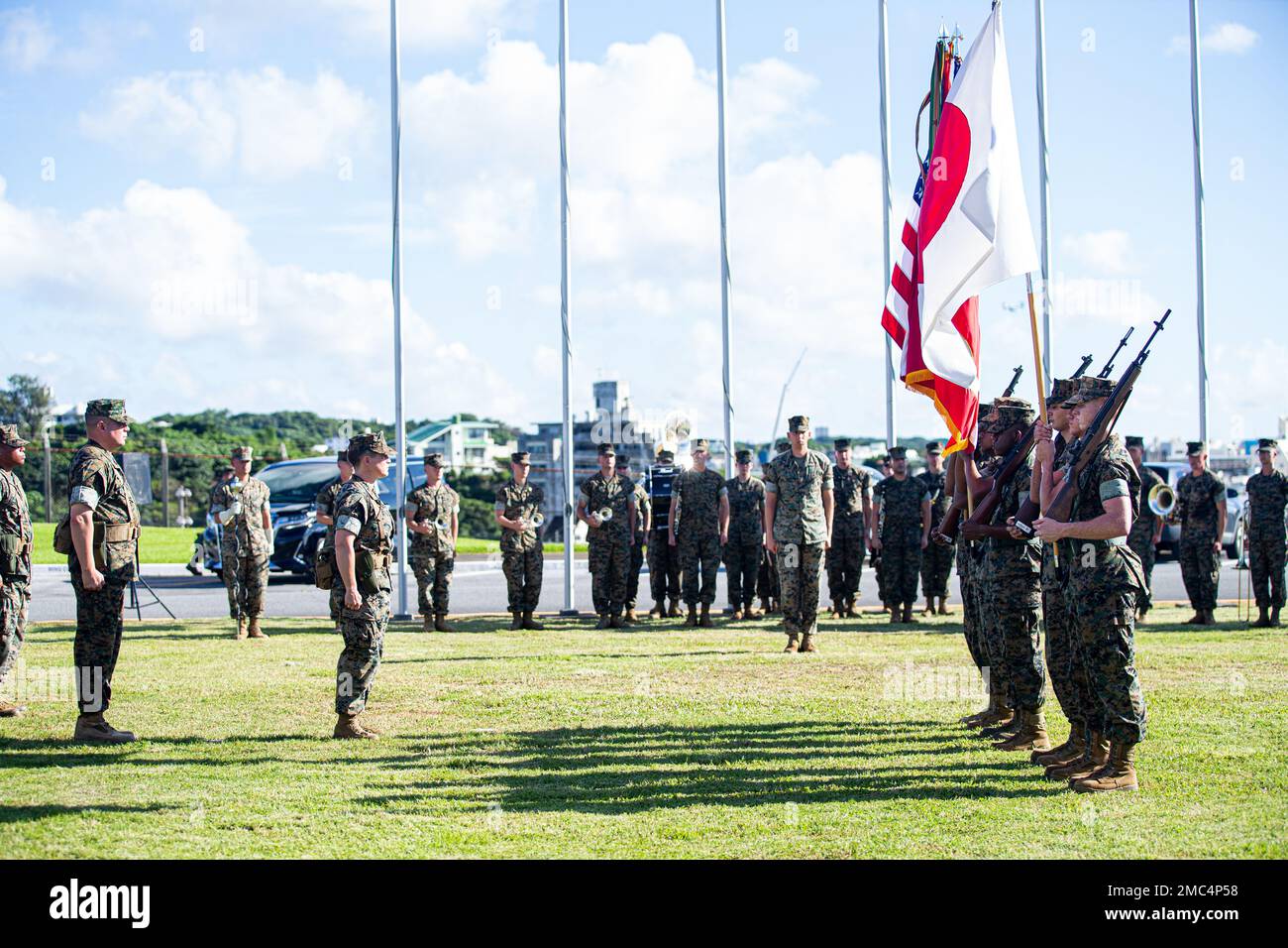 U.S. Marines with Marine Corps Installations Pacific, Marine Corps Base ...