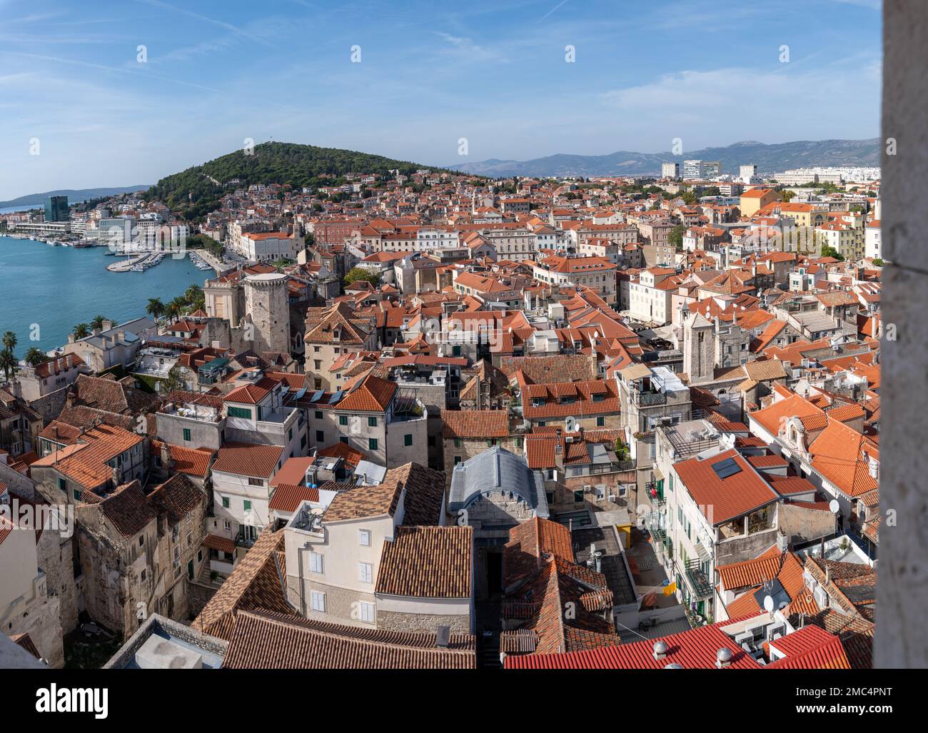 View Accross the Rooftops of Old Town Split, Croatia Stock Photo - Alamy