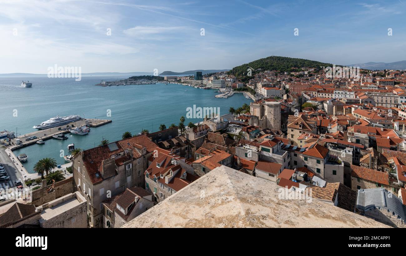 Split Seafront and Harbour Stock Photo - Alamy