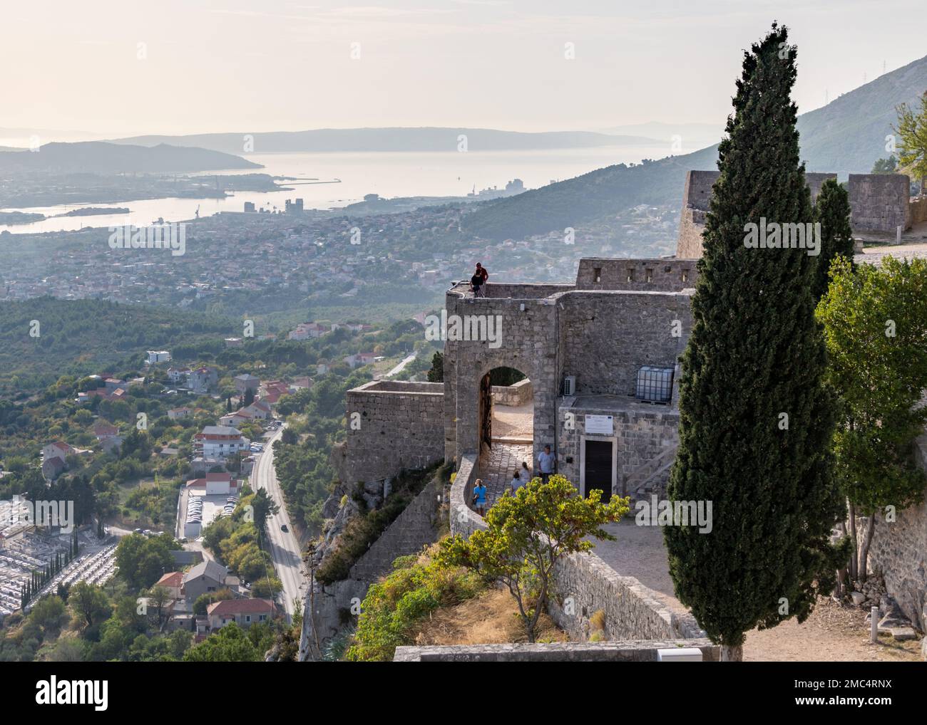 Views from Klis Castle, Croatia Stock Photo - Alamy