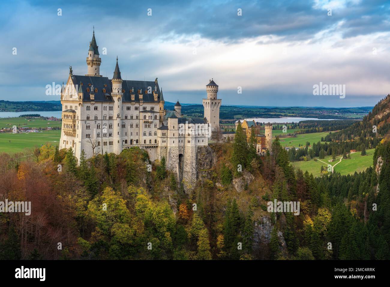 Neuschwanstein Castle near Fussen - Schwangau, Bavaria, Germany Stock ...