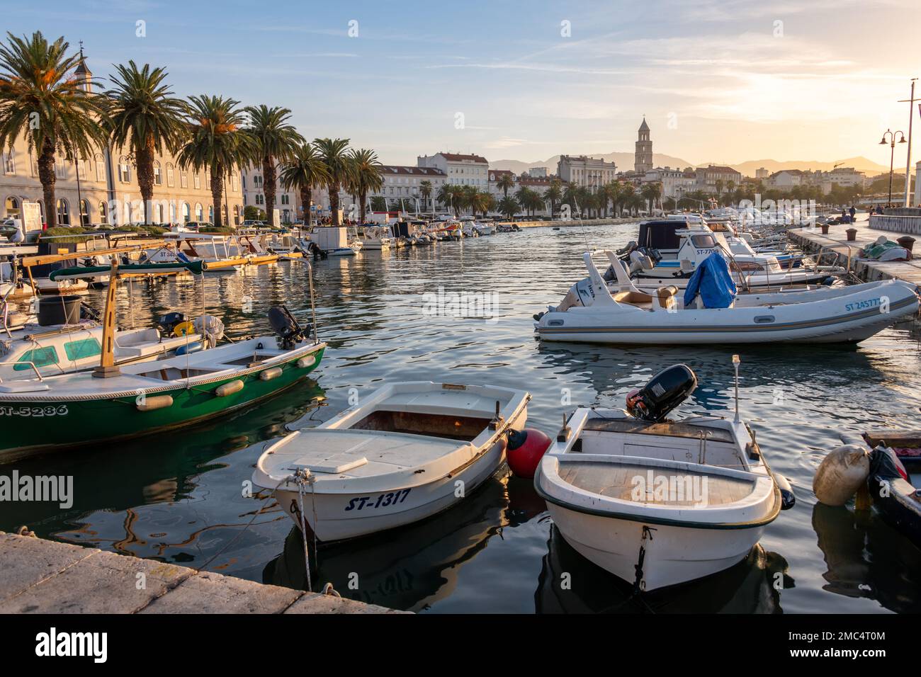 Split Seafront and Harbour Stock Photo - Alamy