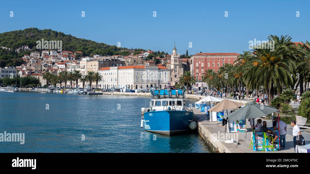 Split Seafront and Harbour Stock Photo - Alamy