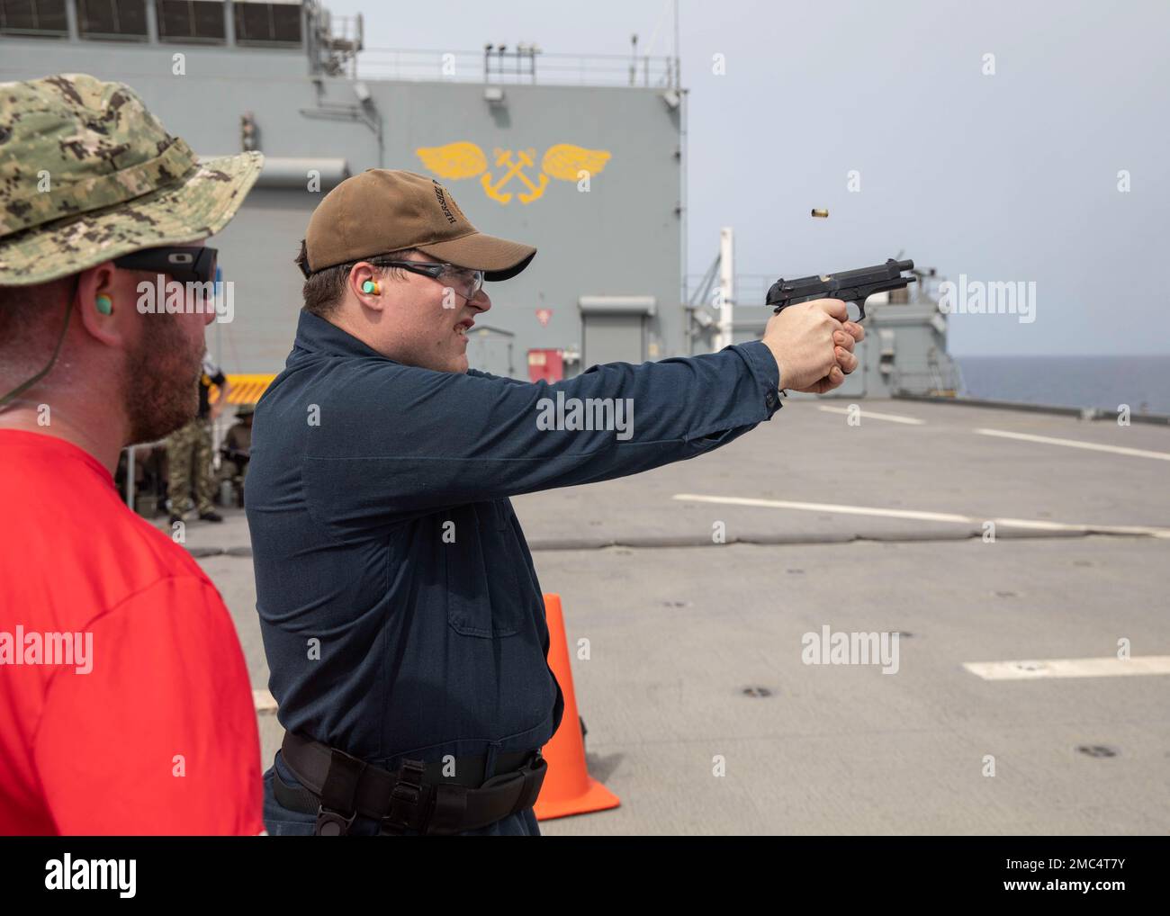 220624-N-TI693-1098 GULF OF ADEN (June 24, 2022) Fireman Eric Gifford ...