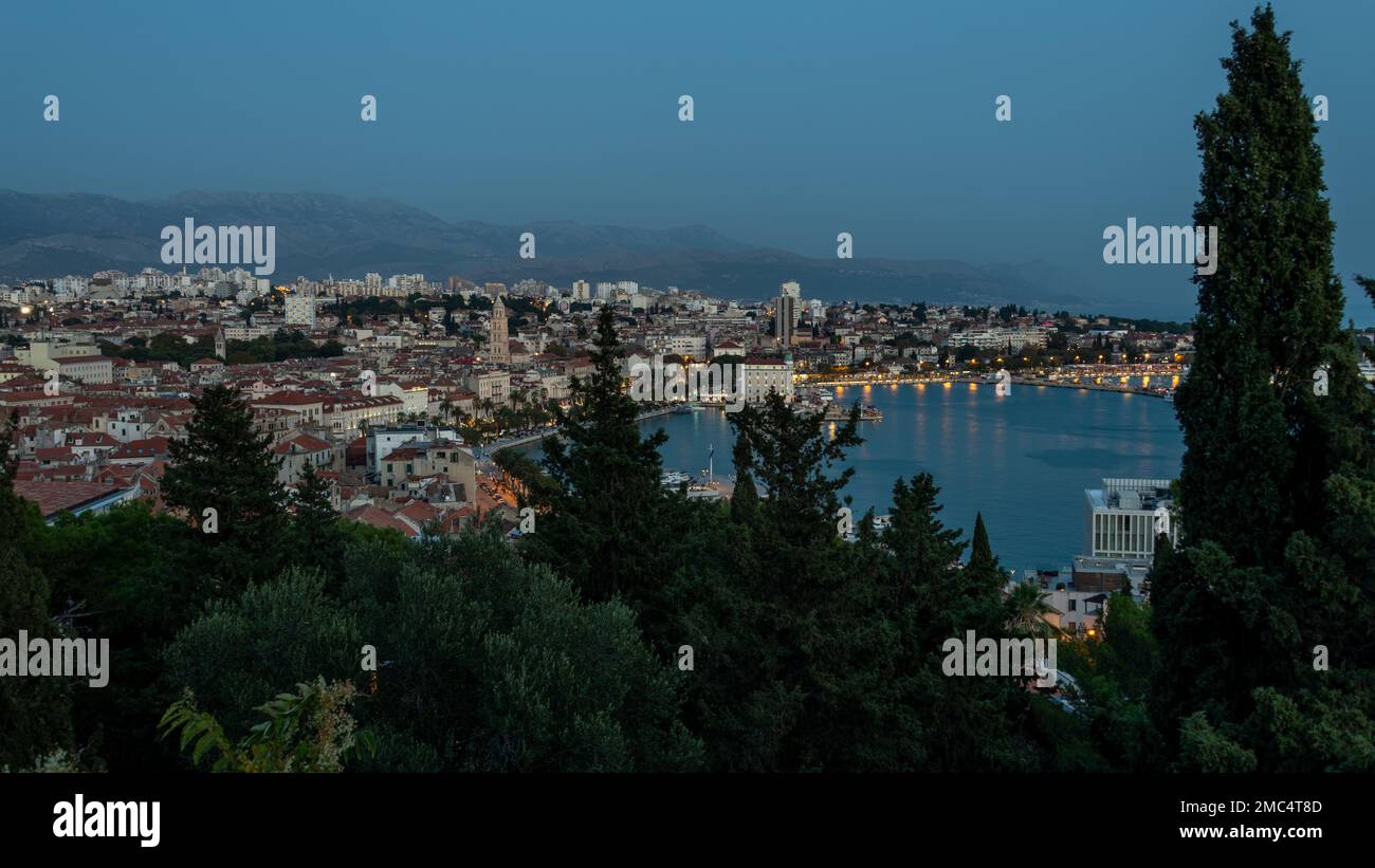 Split Seafront and Harbour Stock Photo - Alamy