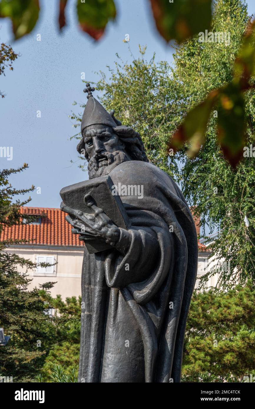 Statue of Gregory of Nin, Medieval Bishop of Nin, Split, Croatia Stock ...