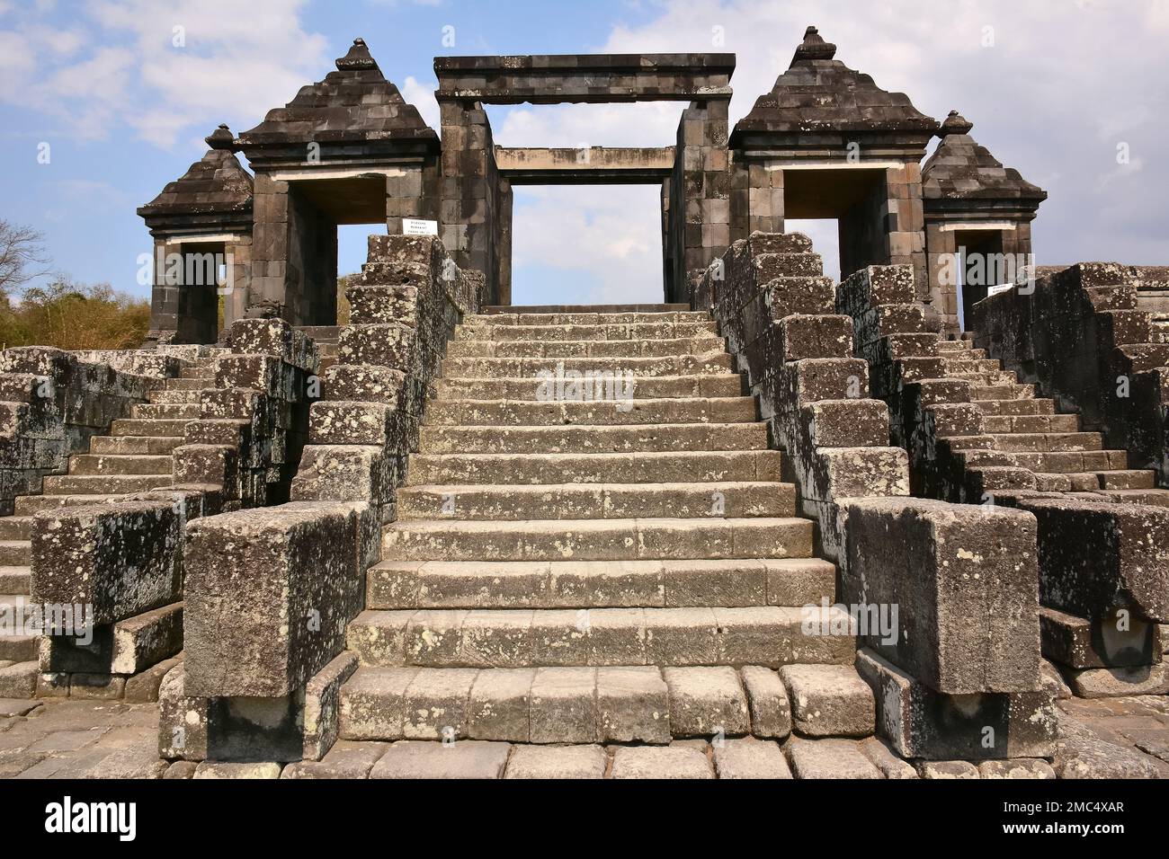 Main gate, Ratu Boko Palace, near Yogyakarta, Java, Indonesia Stock Photo - Alamy