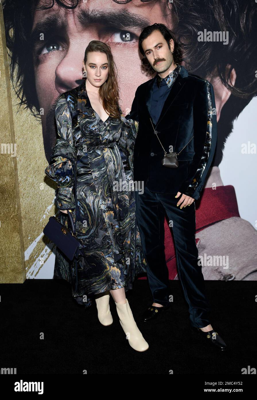 Isabelle Chaput, left, Nelson Tiberghien aka Young Emperors attend a ...