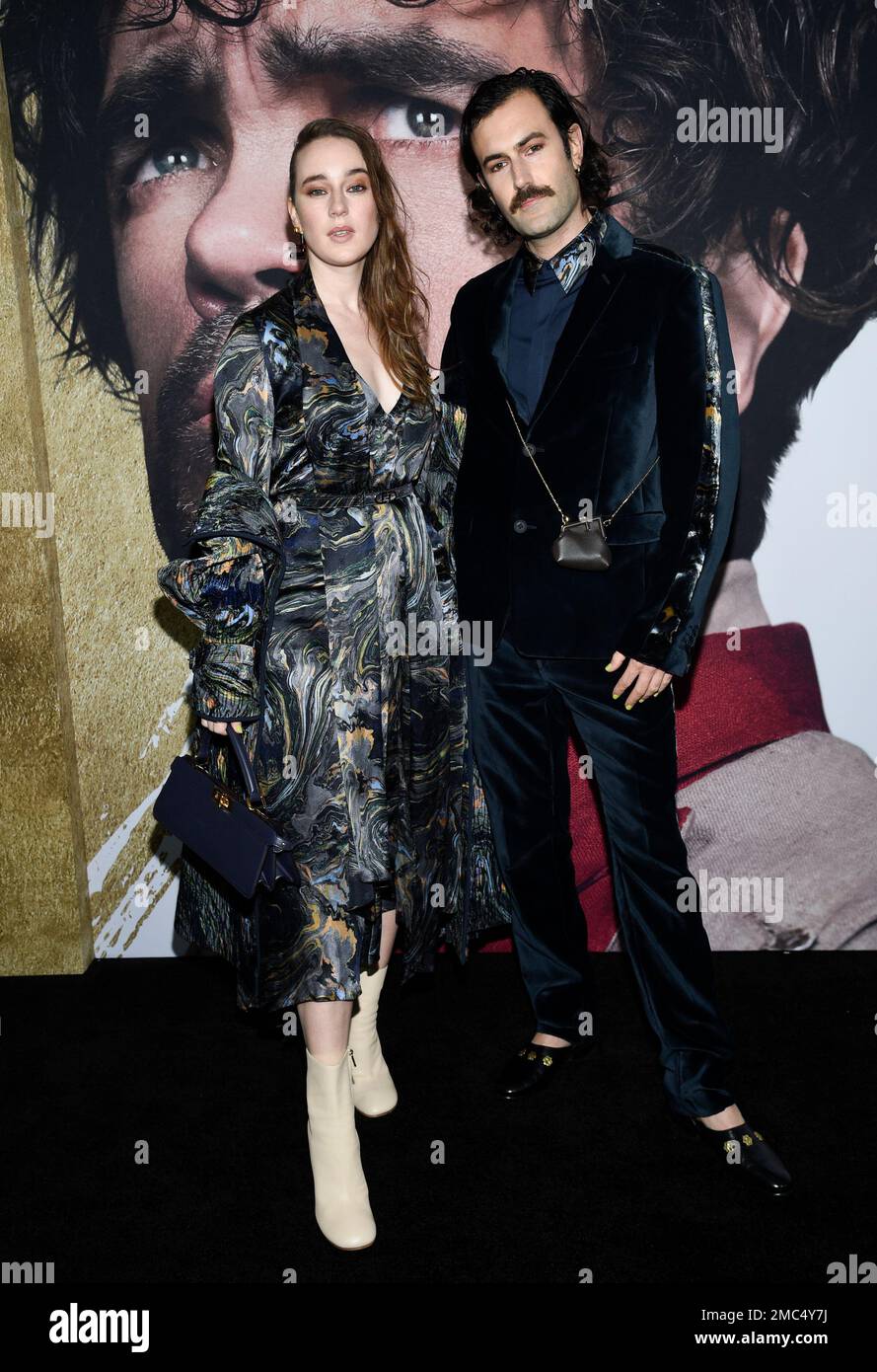 Isabelle Chaput, left, Nelson Tiberghien aka Young Emperors attend a ...