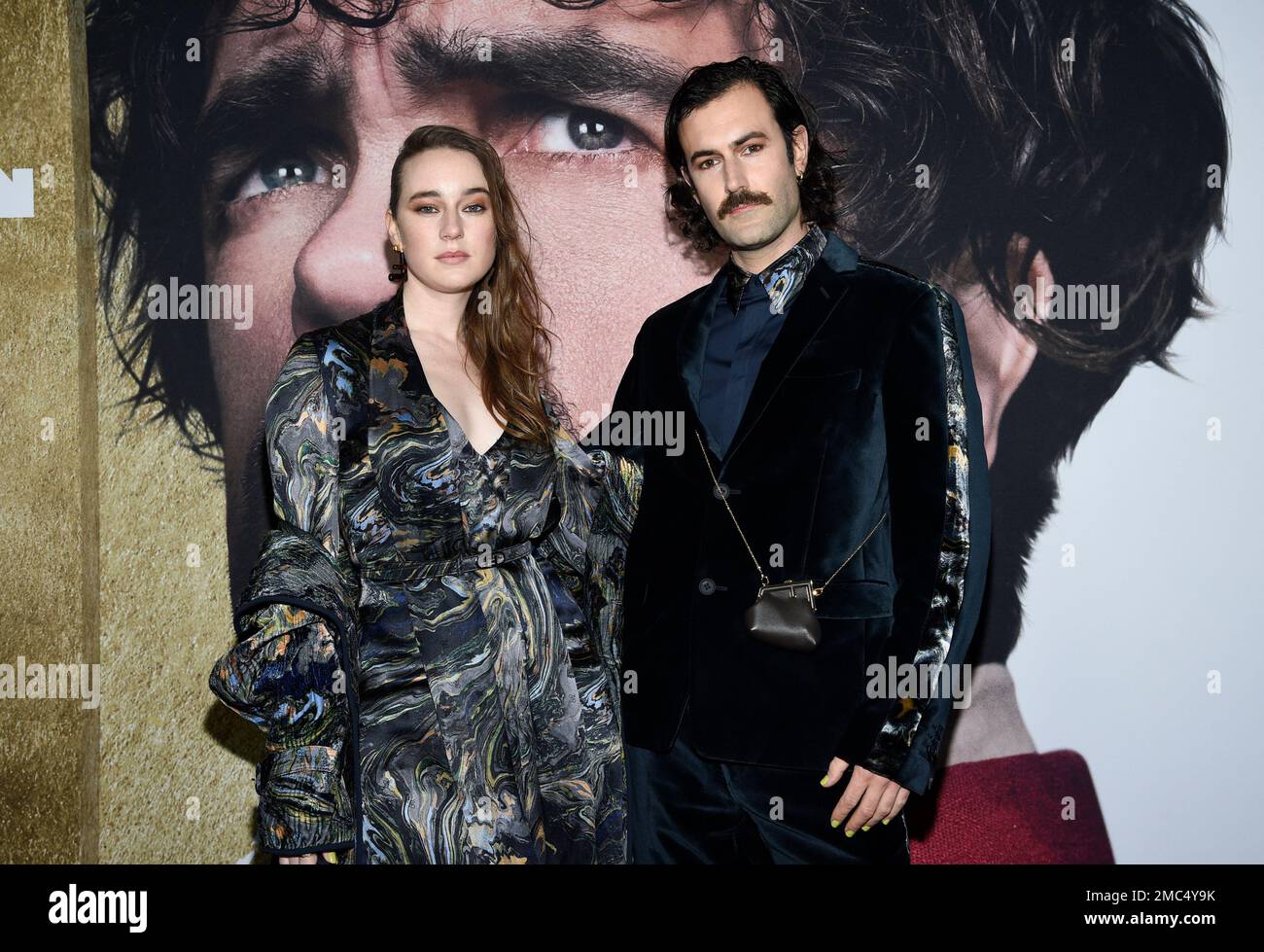 Isabelle Chaput, left, Nelson Tiberghien aka Young Emperors attend a ...