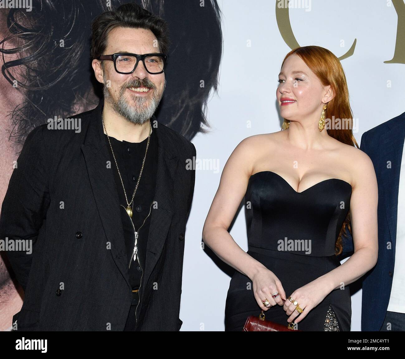 Director Joe Wright, left, and actor Haley Bennett attend a special ...