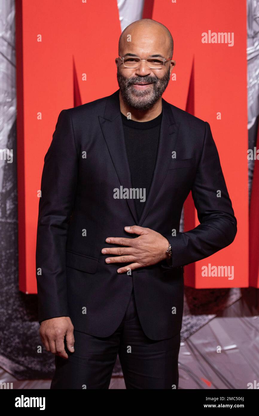 Jeffrey Wright poses for photographers upon arrival for the screening ...