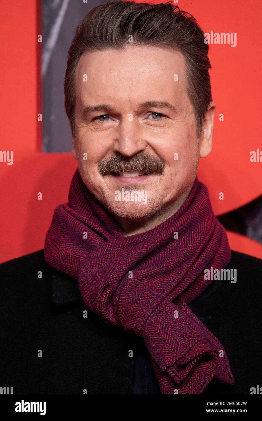 Matt Reeves poses for photographers upon arrival for the screening of ...