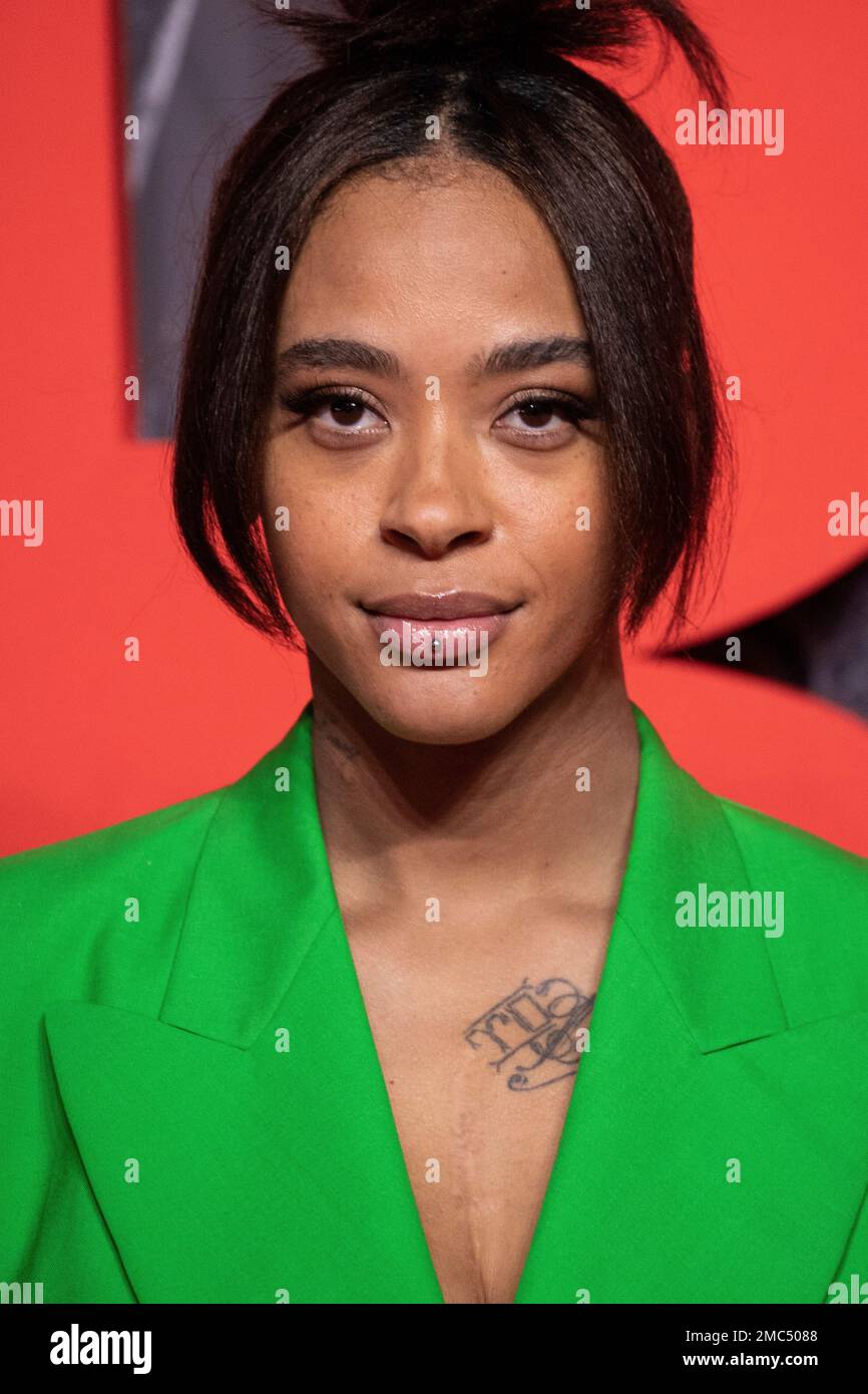Yinka Bokinni poses for photographers upon arrival for the screening of ...