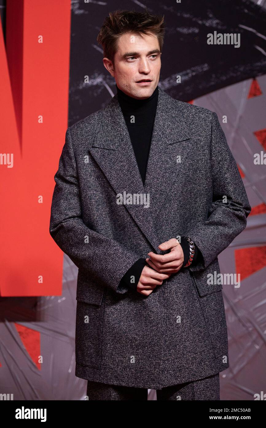 Robert Pattinson poses for photographers upon arrival for the screening ...