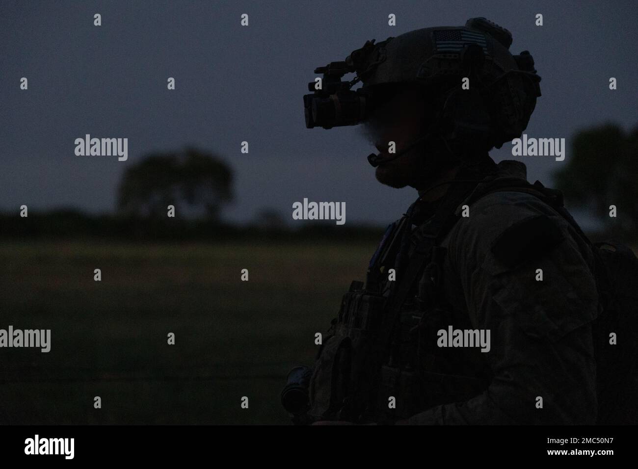 An explosive ordnance disposal technician with Marine Forces Special ...