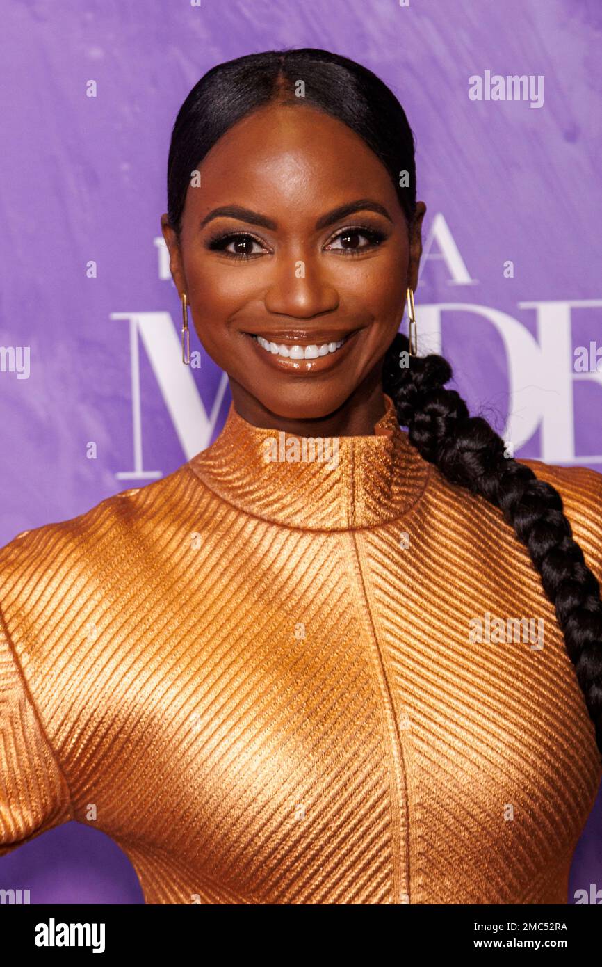Taja V. Simpson arrives at the LA Premiere of "Tyler Perry's A Madea ...