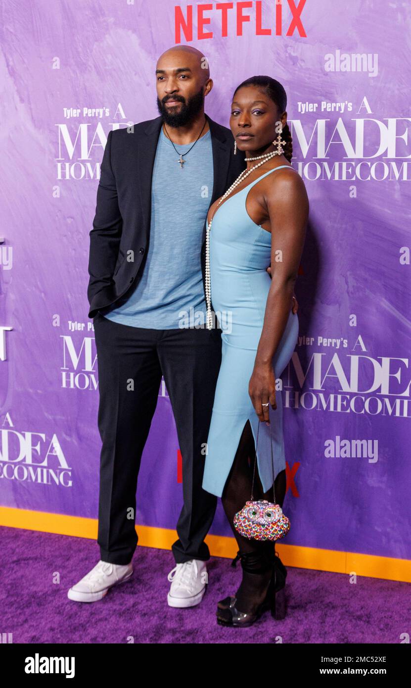 Amani Atkinson, left and Alyssa Rayomie arrive at the LA Premiere of ...