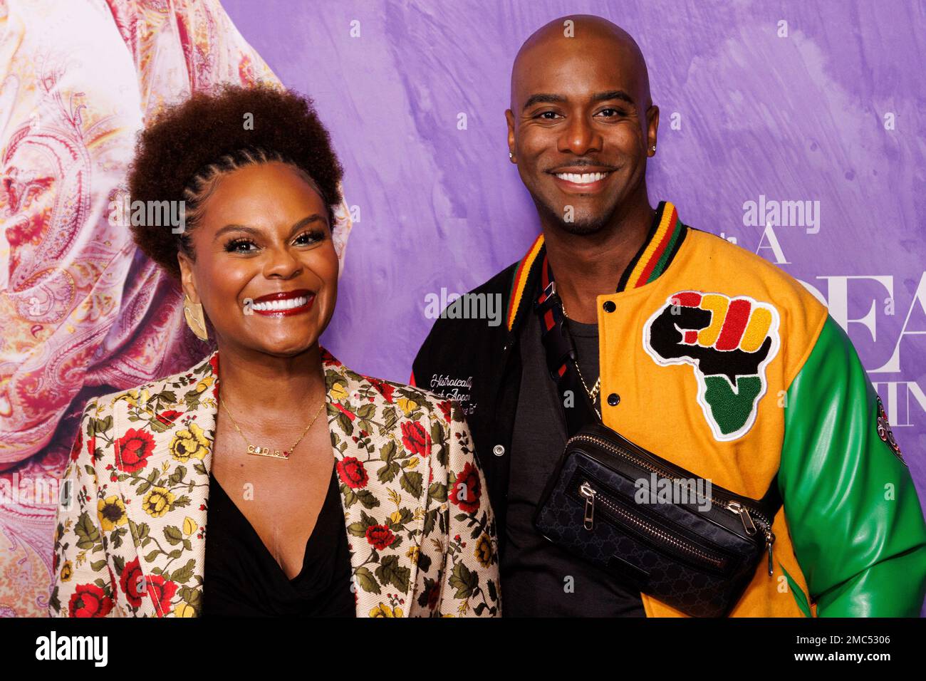 Tabitha Brown, left and Nic Few arrive at the LA Premiere of "Tyler Perry's A Madea Homecoming ...