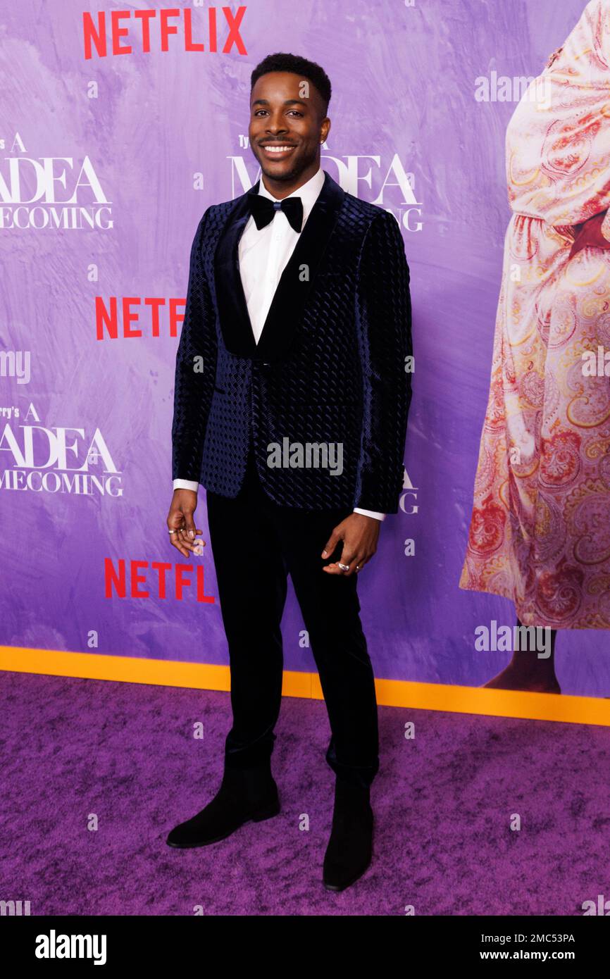 Brandon Black arrives at the Los Angeles premiere of "Tyler Perry's A ...