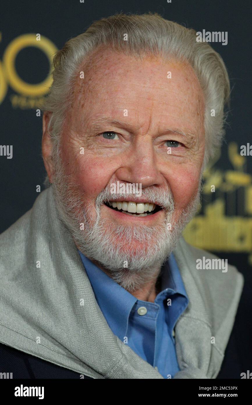Jon Voight arrives at an event celebrating the 50th anniversary of "The ...