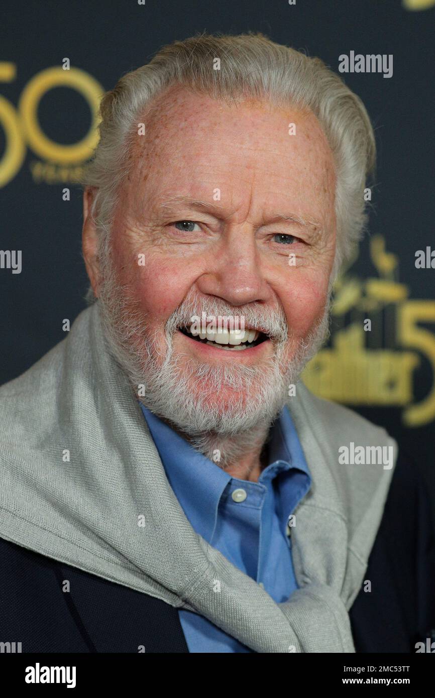 Jon Voight arrives at an event celebrating the 50th anniversary of "The ...