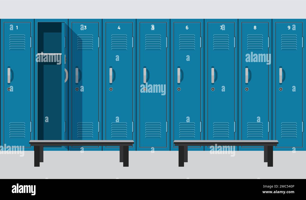 School locker vector door highschool metal gymnasium. Gym lockers box ...