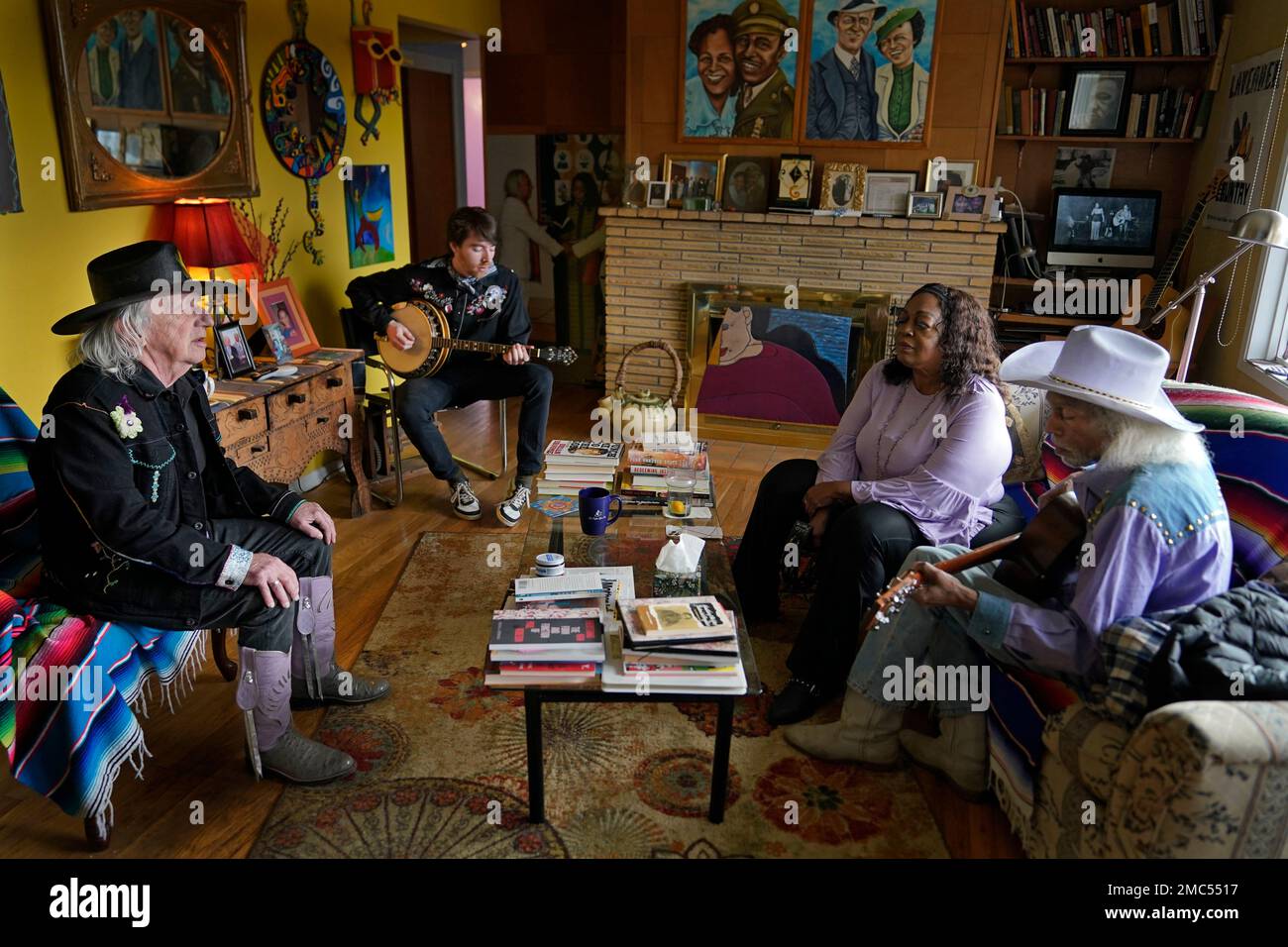 Patrick Haggerty, left, the founder and lead singer of Lavender Country ...