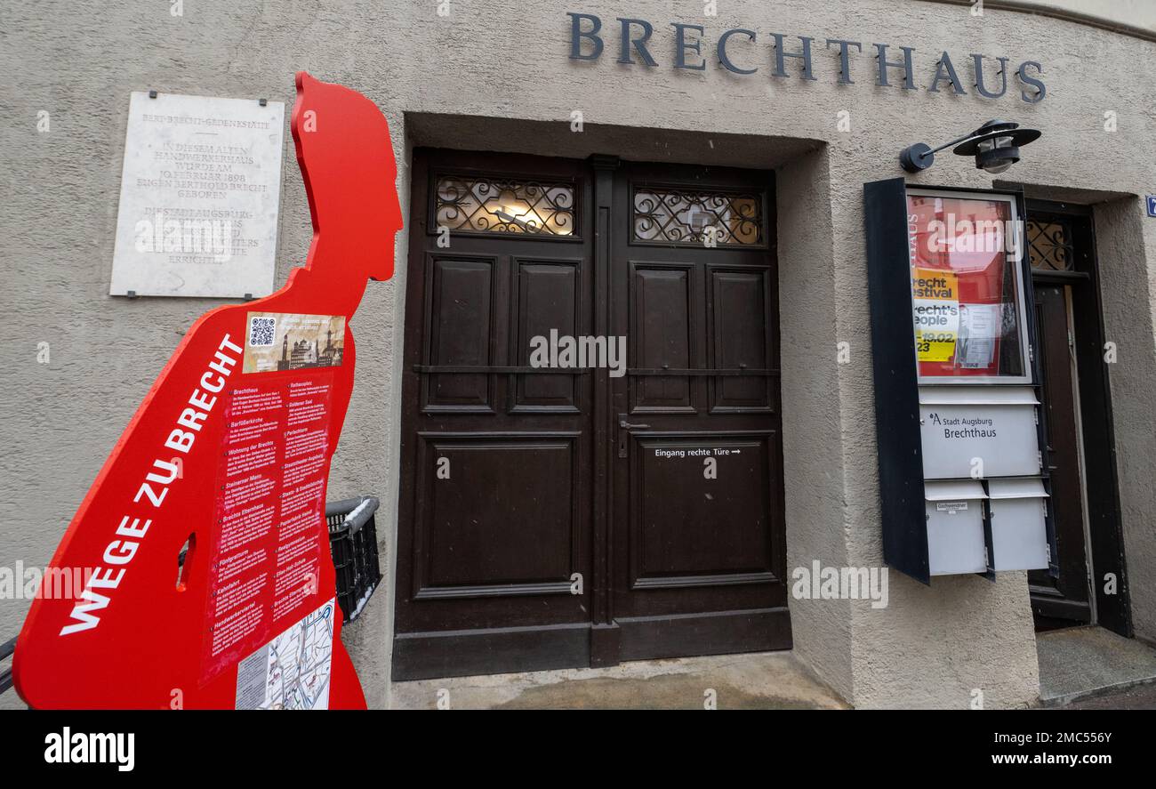 Augsburg, Germany. 20th Jan, 2023. The birthplace of Bertolt Brecht in ...