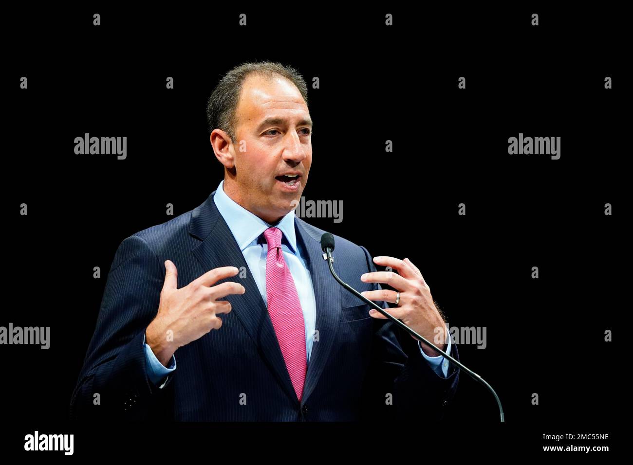 Jeff Bartos speaks during a forum for Republican Pennsylvania U.S ...