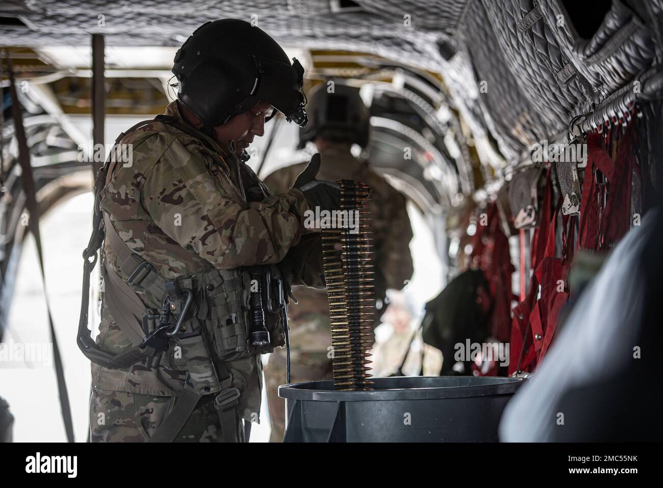 Soldiers with B company 1/189th General Support Aviation Battalion ...