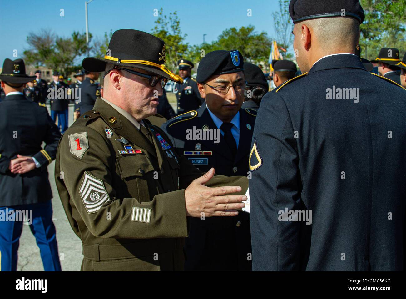 Command Sgt. Maj. Esteban Alvarado, the command sergeant major for ...