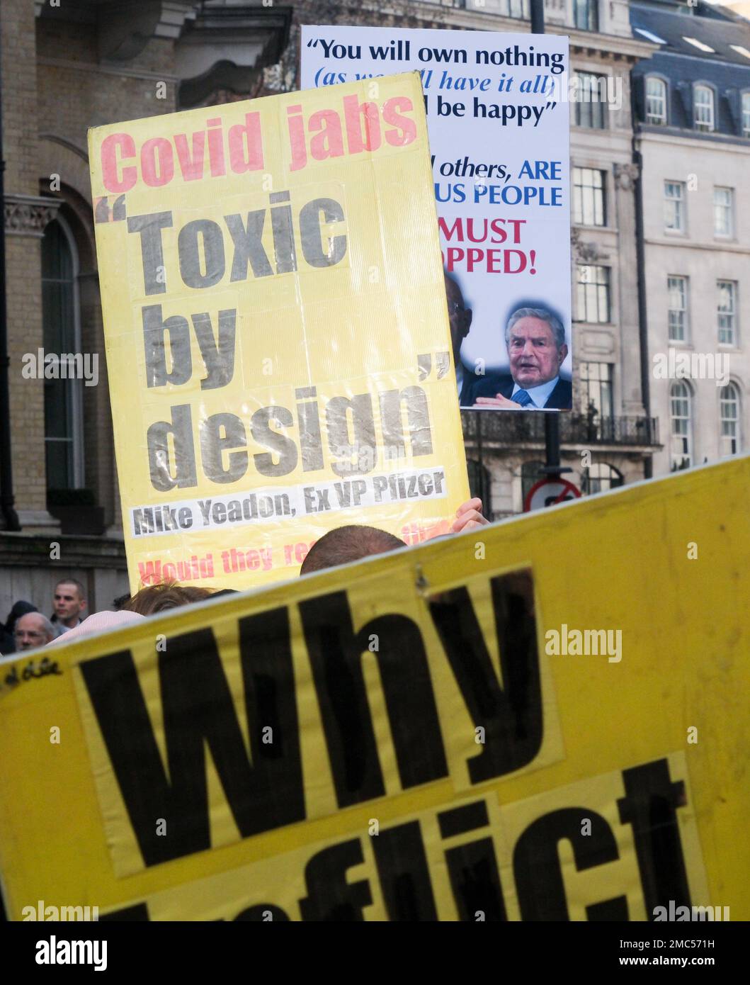 Portland Place, London, UK. 21st Jan 2023. Rally and protest by anti ...