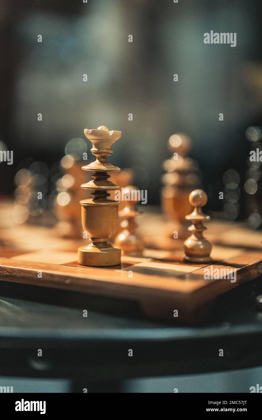 Closeup vertical shot chess hi-res stock photography and images - Alamy