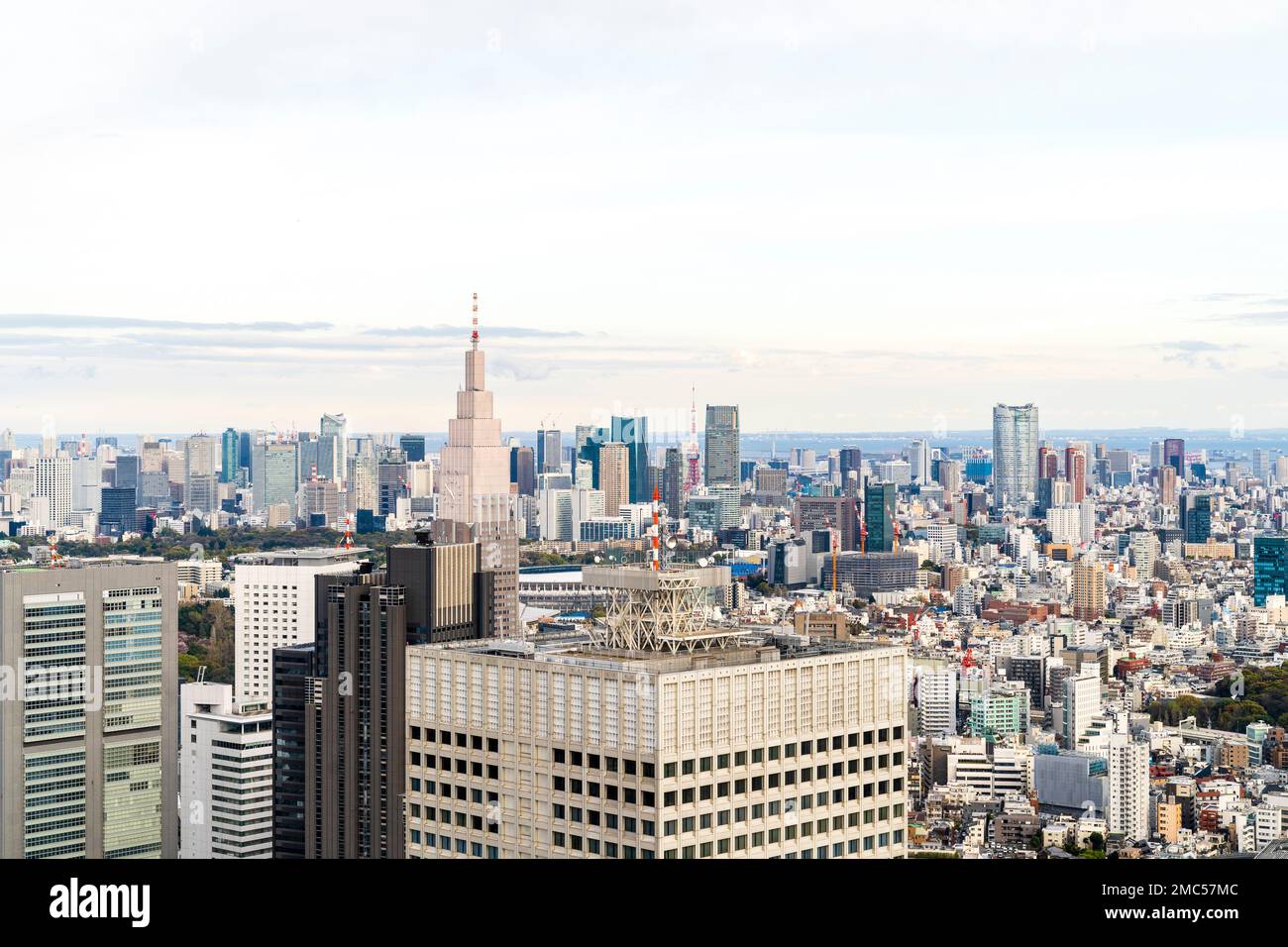 View from Tokyo Metropolitan Building North Tower observation deck of ...
