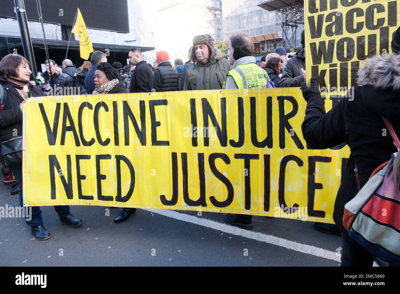 Portland Place, London, UK. 21st Jan 2023. Rally and protest by anti ...