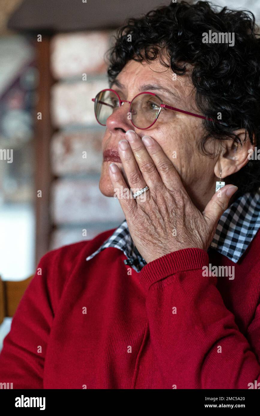 Judy Risling wipes away a tear as she talks about the disappearance of ...