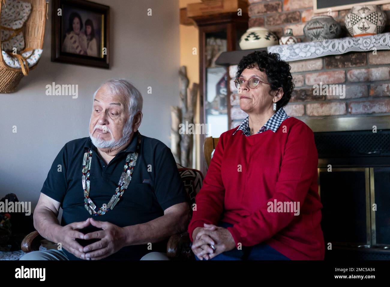 Gary Risling, left, and Judy Risling, talk about the disappearance of ...