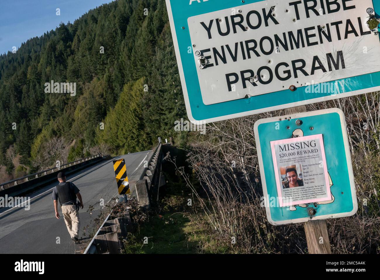 Yurok Tribal Police Chief Greg O'Rourke visits the last confirmed ...