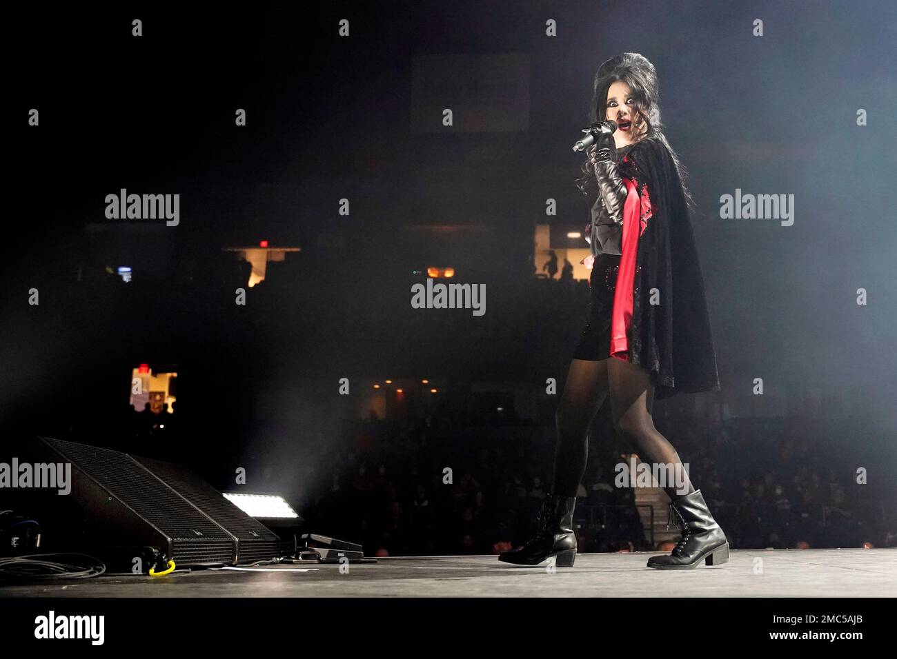 Alexandra James of Twin Temple performs at the Allstate Arena on Friday ...