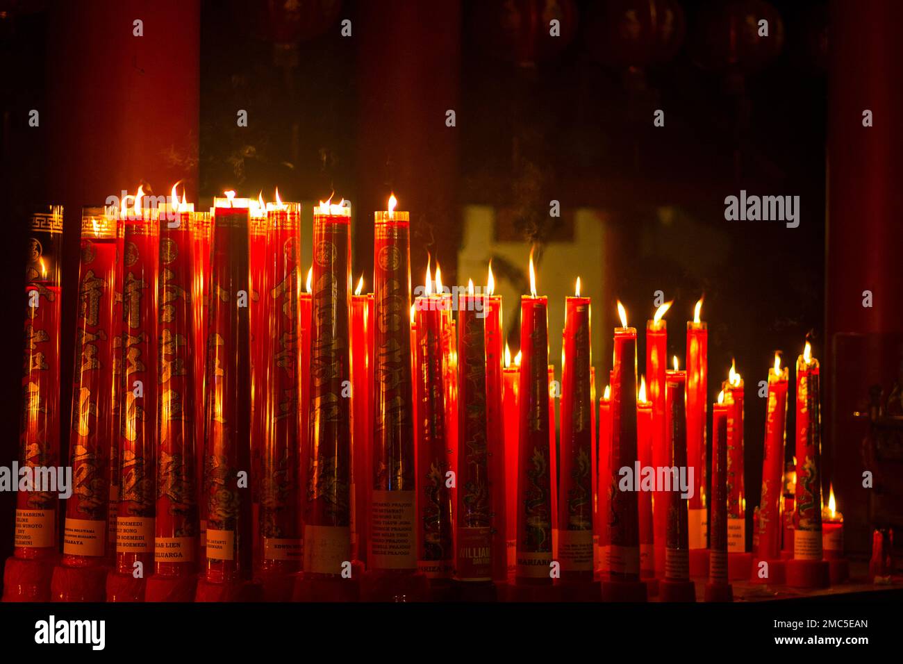 23 January 2023. Giant Candles at Sam Poo Kong. Semarang, Indonesia ...