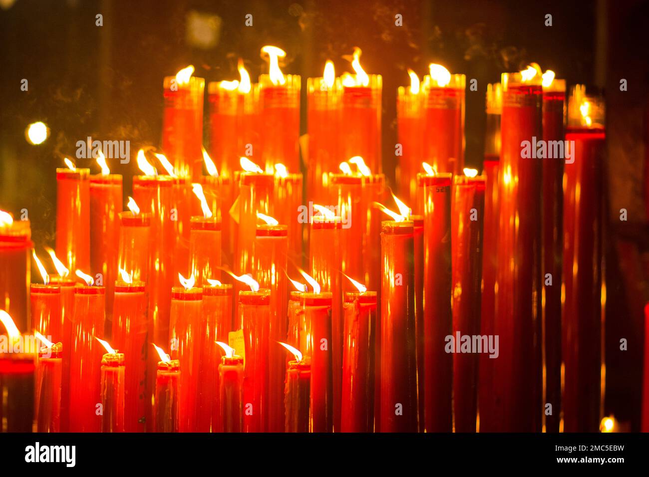 23 January 2023. Giant Candles at Sam Poo Kong. Semarang, Indonesia ...