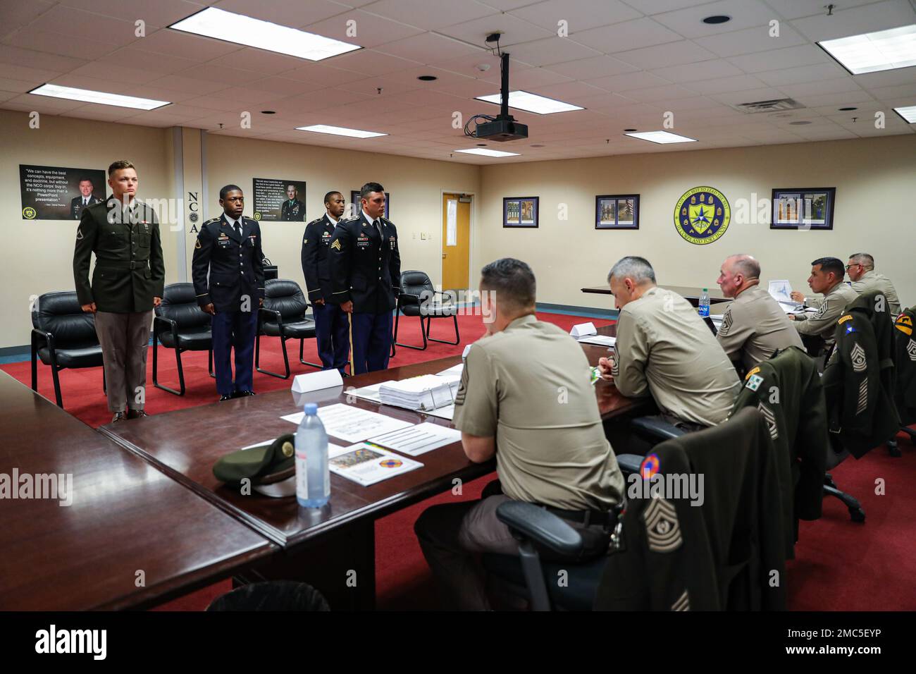 U.S. Army Soldiers representing the 13th Expeditionary Sustainment ...