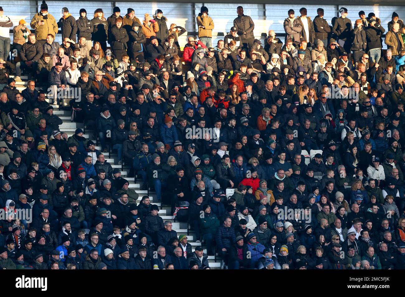 Fans in the stands during the Sky Bet League One match at Pride Park ...
