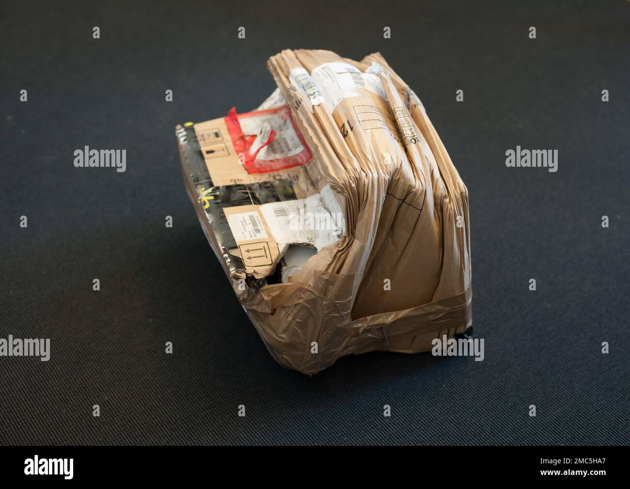 Damaged carton of garbage hi-res stock photography and images - Alamy