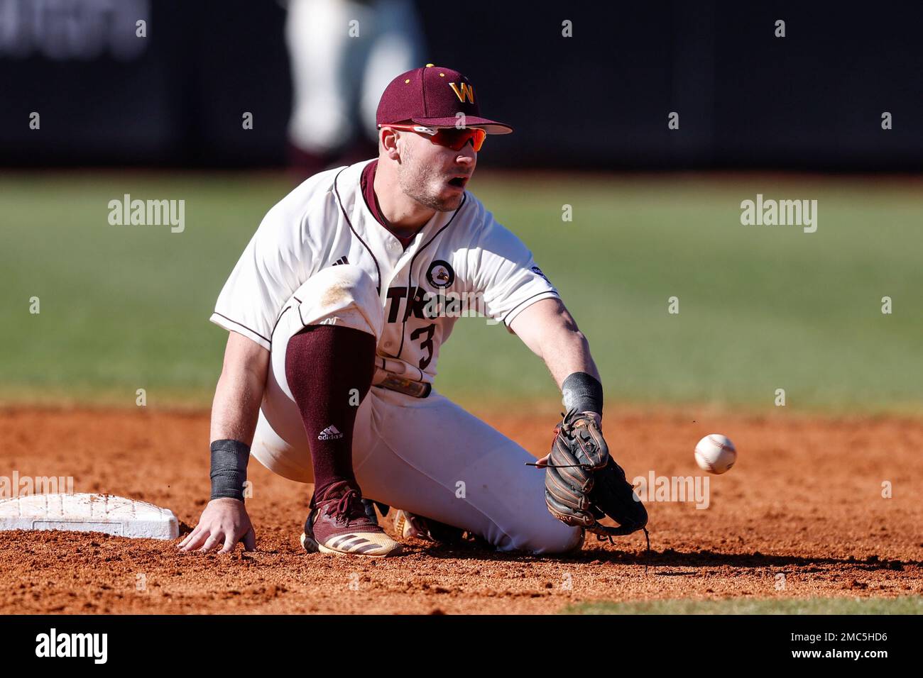 Winthrop infielder Joey Tepper in action against Eastern Michigan ...