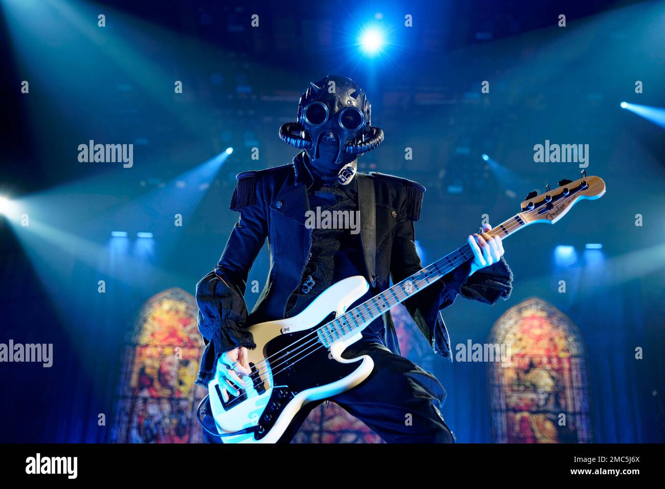 A Nameless Ghoul of the band Ghost performs at the Allstate Arena on ...