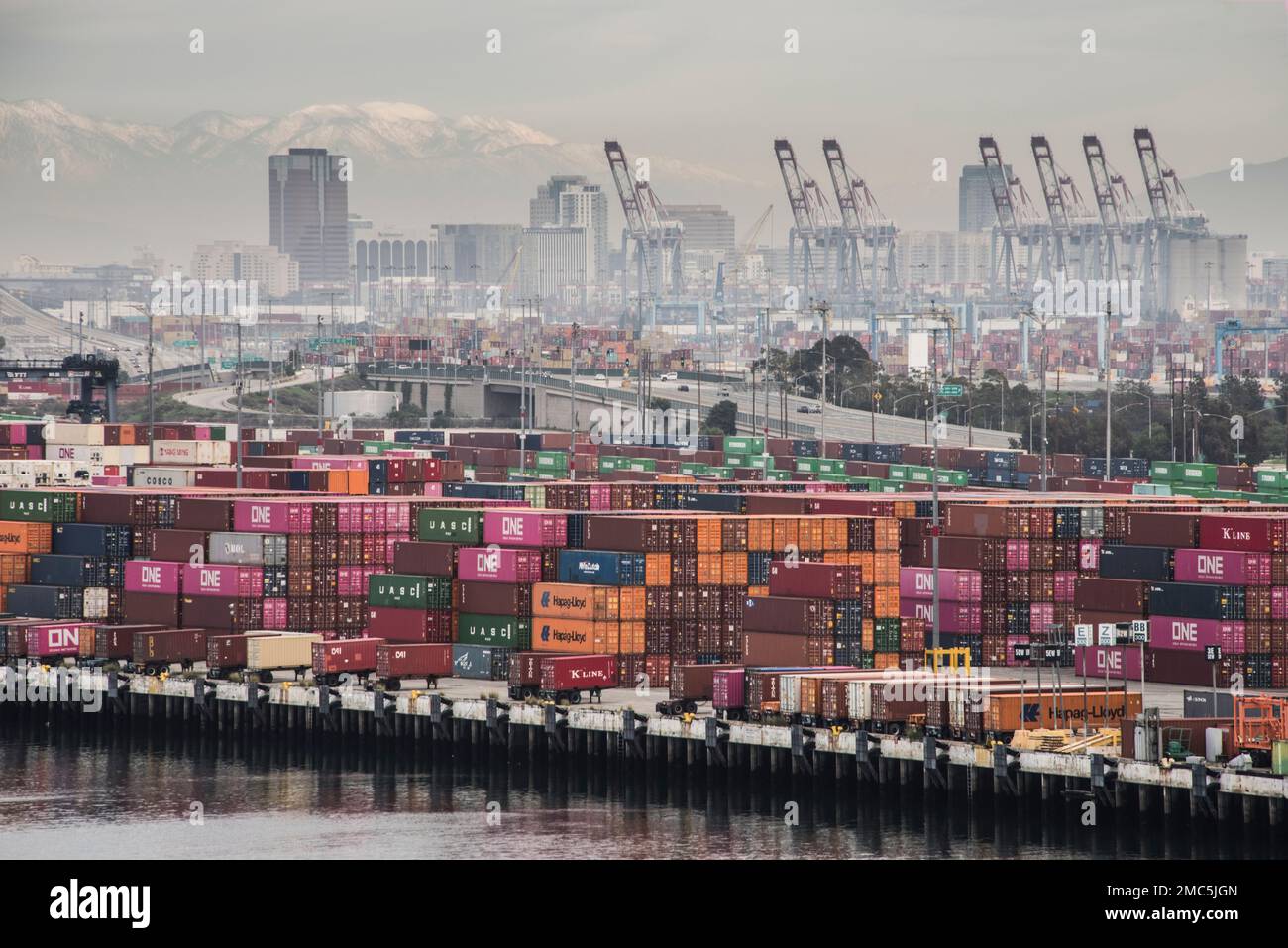 The busiest container port in North America, the Port of Los Angeles ...